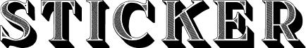 Sticker Transparent Regular font | Fonts2u.com