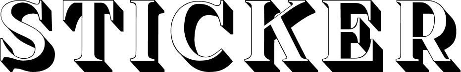 Sticker Transparent Regular font | Fonts2u.com