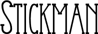 Stickman Sans Serif font