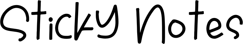 Sticky Notes font | Fonts2u.com