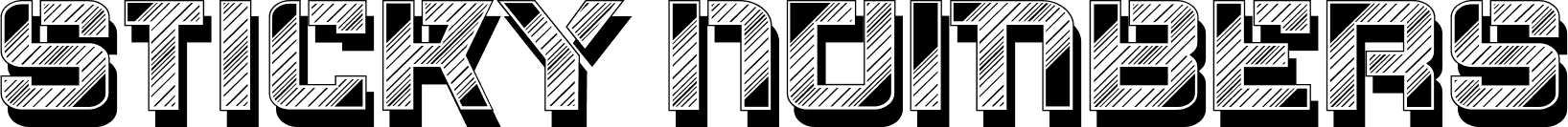 Sticky Numbers Regular font | Fonts2u.com