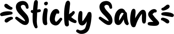 Sticky Sans font | Fonts2u.com
