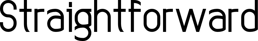 Straightforward Regular font | Fonts2u.com
