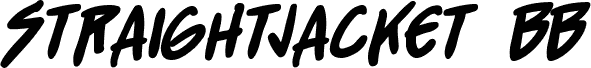 StraightJacketBB-Bold font | Fonts2u.com