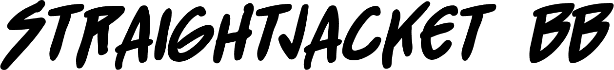 StraightJacket BB Bold font