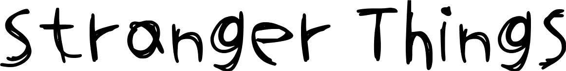Stranger Things Regular font