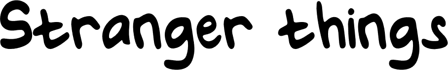 Stranger things font | Fonts2u.com