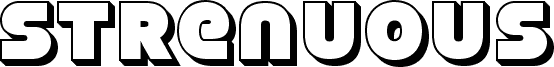 Strenuous font | Fonts2u.com