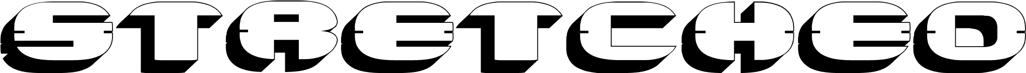 Stretched Regular font