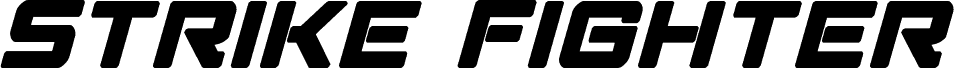 Strike Fighter Bold font