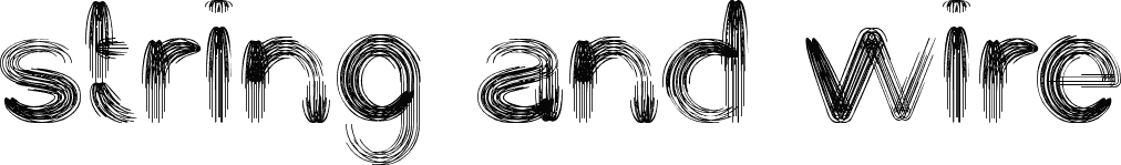 string and wire font | Fonts2u.com
