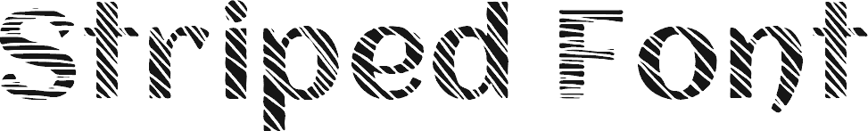 Striped Font font