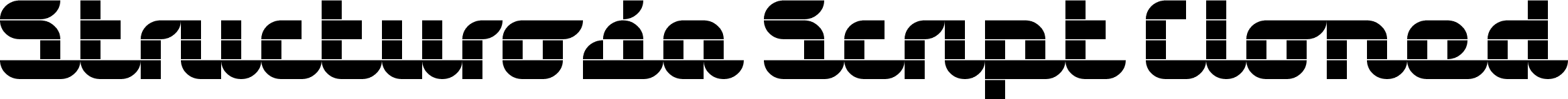Structurosa Script Cloned Regular font | Fonts2u.com