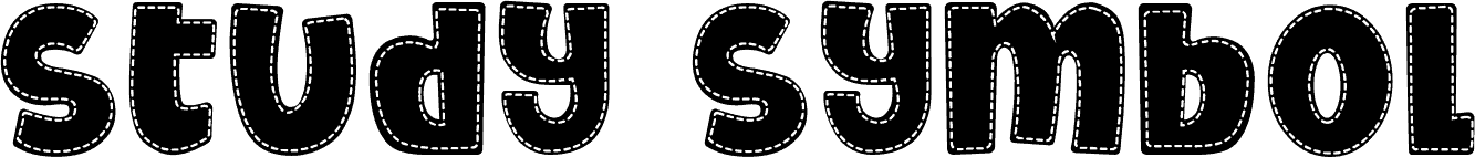 Study Symbol Stitch font | Fonts2u.com