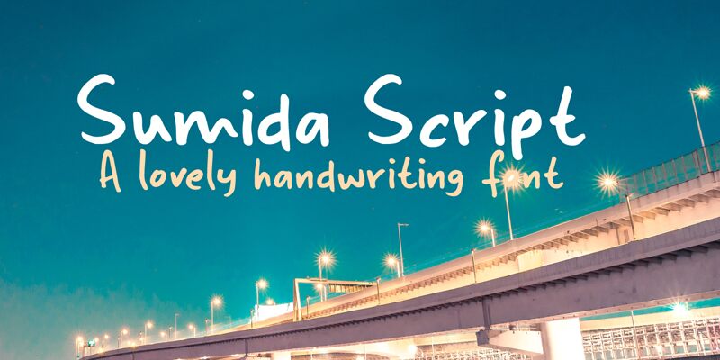 Sumida Script DEMO Regular font | Fonts2u.com