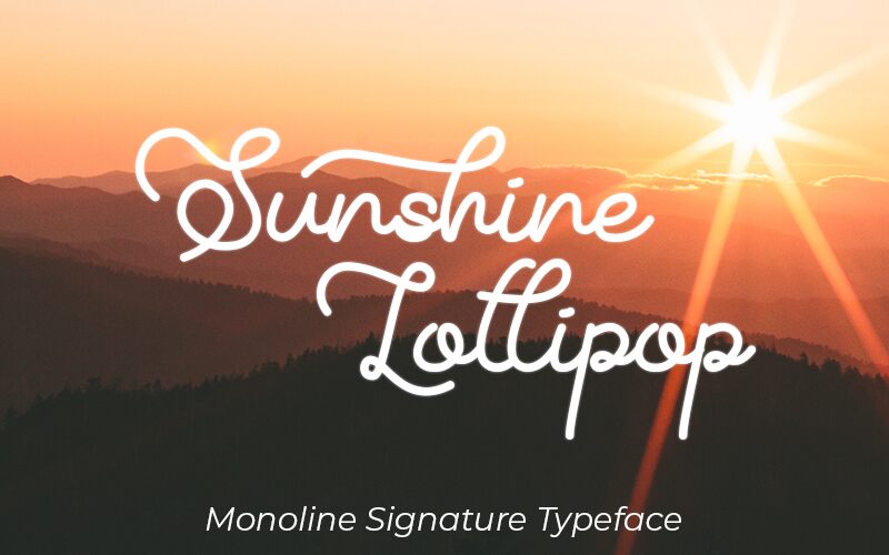 Sunshine Lollipop font | Fonts2u.com