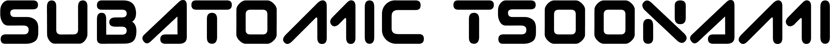 Subatomic Tsoonami font | Fonts2u.com