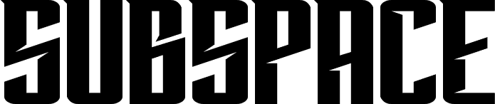 Subspace font