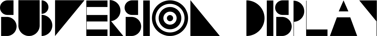 Subversion-Display font | Fonts2u.com