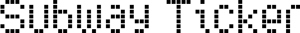 Subway Ticker Grid font | Fonts2u.com