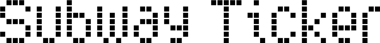Subway Ticker font | Fonts2u.com