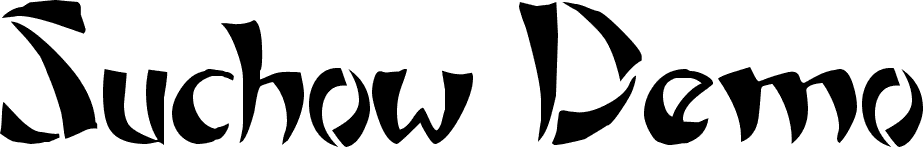 Suchow Demo font