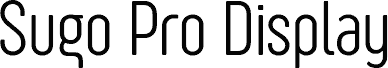 Sugo Pro Display Trial Regular 字体 | Fonts2u.com