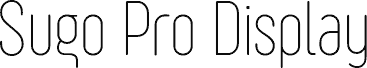 Sugo Pro Display Trial Regular font | Fonts2u.com