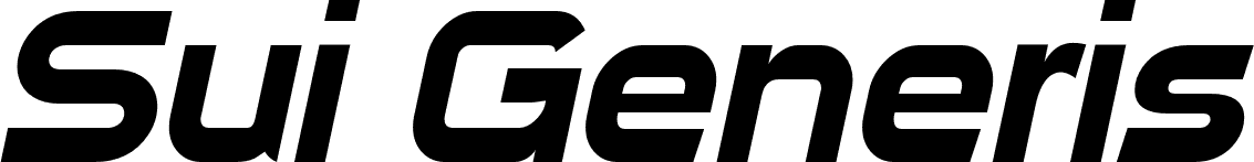 Sui Generis Italic font