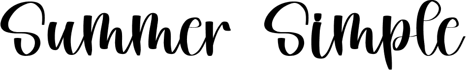 Summer Simple font | Fonts2u.com