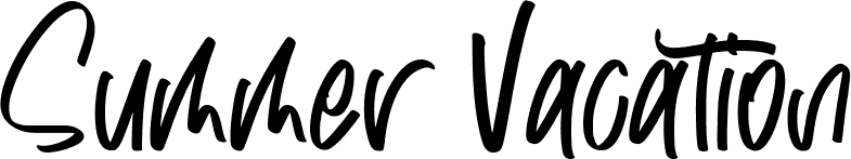 Summer Vacation Free Personal font