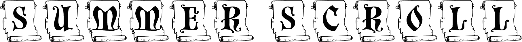 Summer's Scroll 1 font | Fonts2u.com