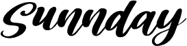 Sunnday font
