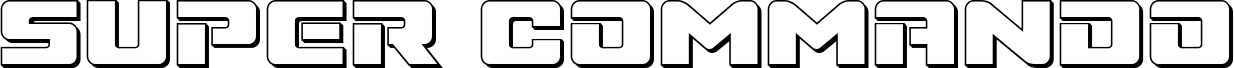 Super Commando Outline font | Fonts2u.com
