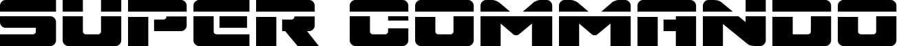 Super Commando Super Italic font