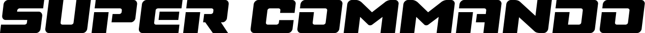 Super Commando Expanded font
