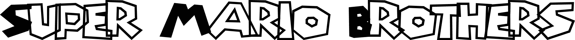 Super Mario Brothers font