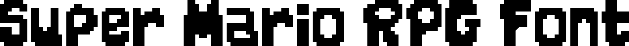 Super Mario RPG Font Regular fuente | Fonts2u.com