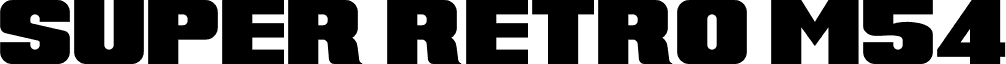 Super Retro M54 Italic font