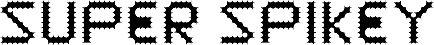 Super Spikey Regular font | Fonts2u.com