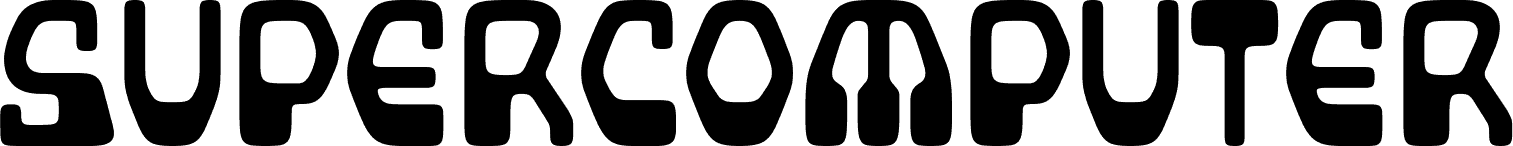 Supercomputer fuente | Fonts2u.com