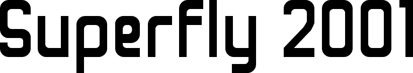 Superfly 2001 Heavy font