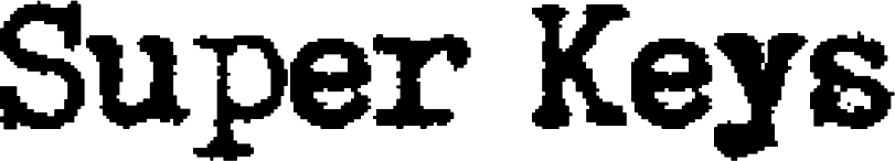SuperKeys font | Fonts2u.com