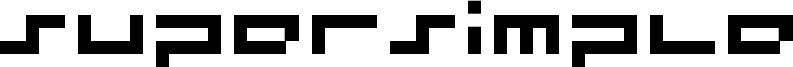 supersimple _fat font | Fonts2u.com