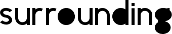 surrounding-bold font