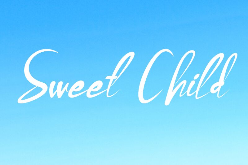 Sweet Child Italic font | Fonts2u.com