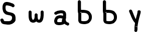 Swabby font