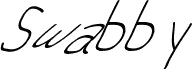 Swabby Condensed Bold font