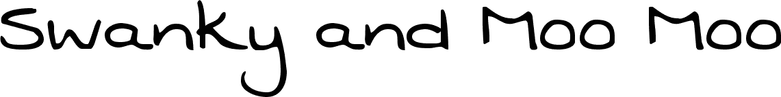 Swanky and Moo Moo font | Fonts2u.com