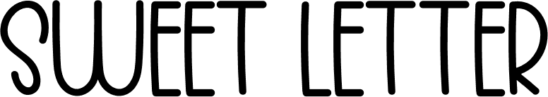 SWEET LETTER font